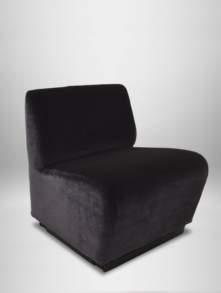 Armless Club Chairs - Black - West Coast Event Productions, Inc.