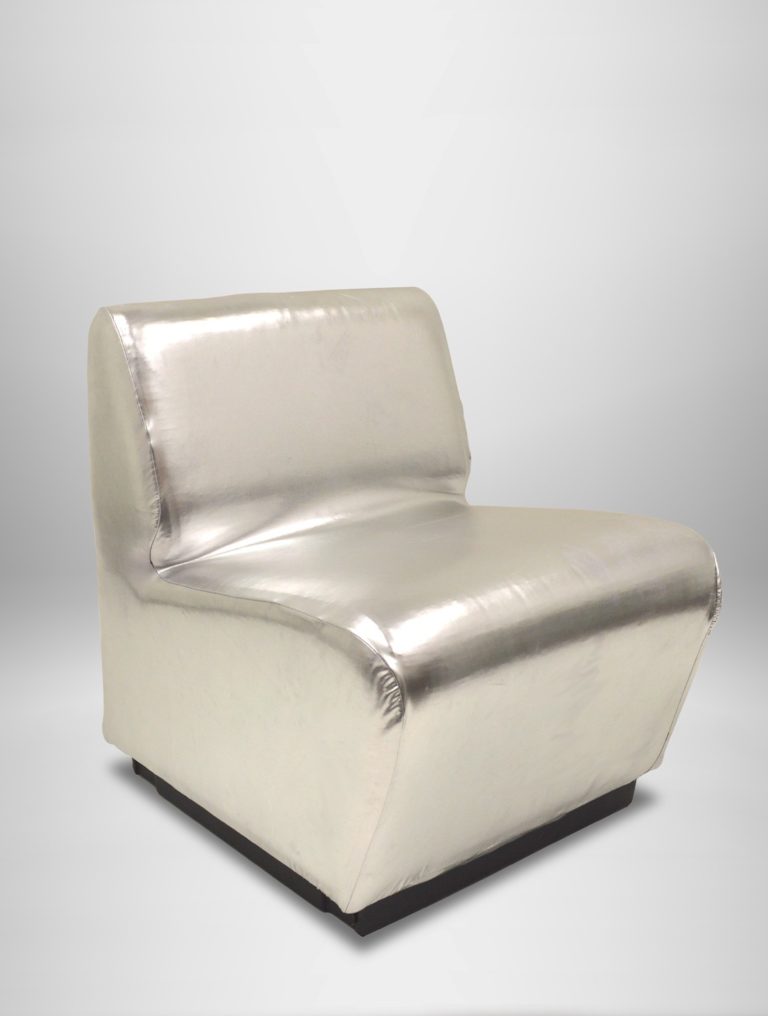 Armless Club Chairs Silver - West Coast Event Productions, Inc.