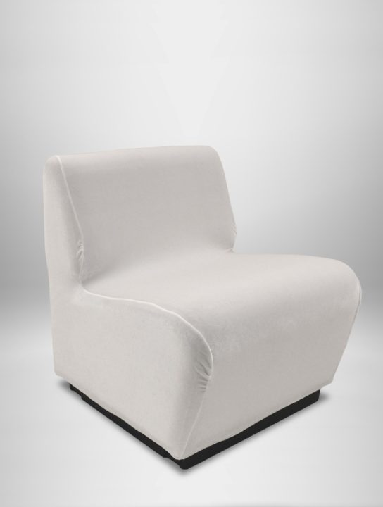 Armless Club Chairs - White - West Coast Event Productions, Inc.