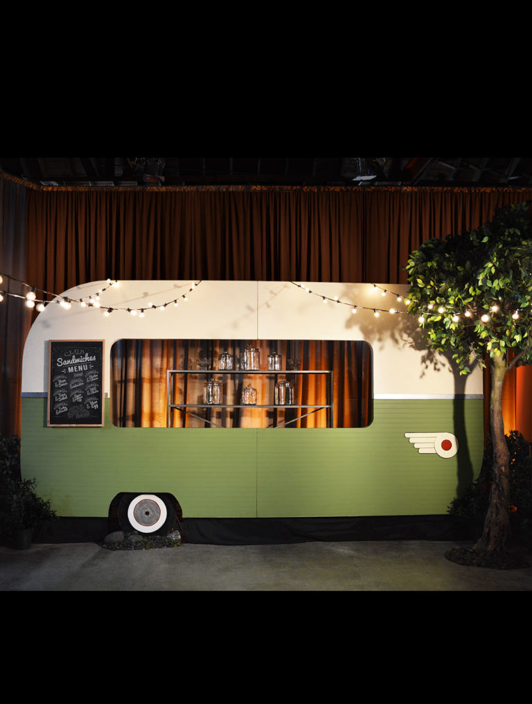 Green Vintage Food Cart - West Coast Event Productions, Inc.