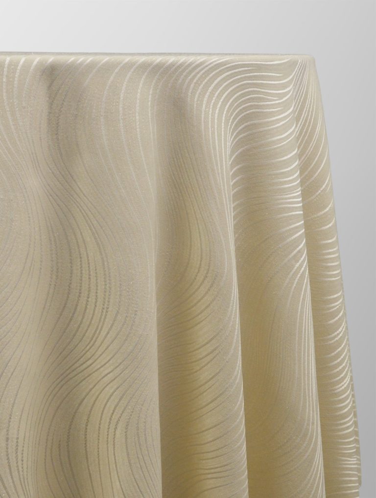 Ivory & Silver Swirl Linen - West Coast Event Productions, Inc.