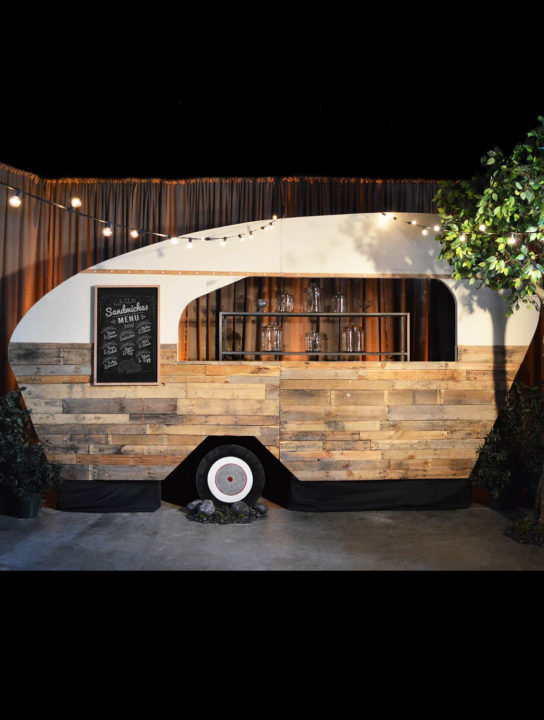 Wood Vintage Food Cart - West Coast Event Productions, Inc.