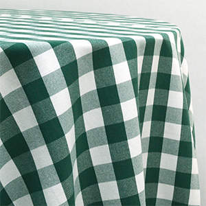 Green & White Check Linen - West Coast Event Productions, Inc.
