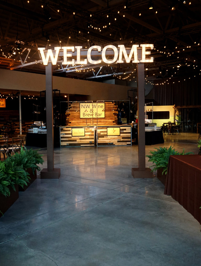 Welcome Marquee - West Coast Event Productions, Inc.