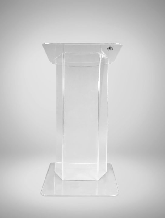 Clear Acrylic Podium Pulpit Style - West Coast Event Productions, Inc.