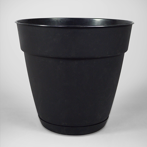 Black Plastic Tapered Pot 16" - West Coast Event Productions, Inc.