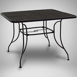 Black Square Mesh Umbrella Tables - West Coast Event Productions, Inc.