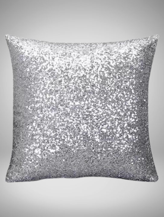 Silver Sequin Pillow - West Coast Event Productions, Inc.